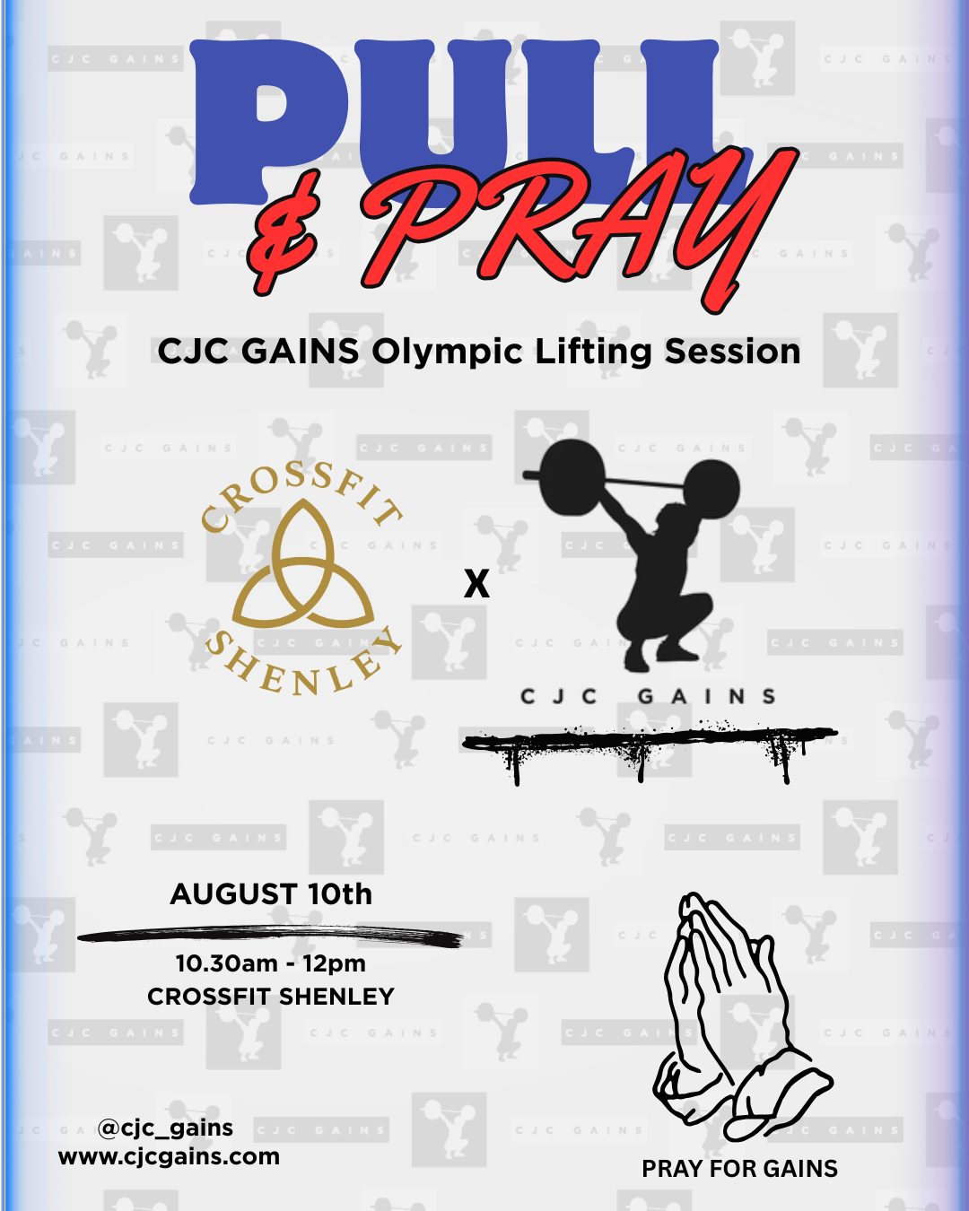 PULL & PRAY Olympic Lifting Session - CrossFit Shenley – CJC GAINS